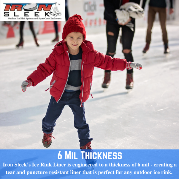 Ice Rink Liner White 6 Mil - Select Your Size| Iron Sleek