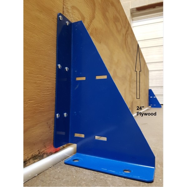 Ice Rink Ground Brackets for Hard Courts | Iron Sleek